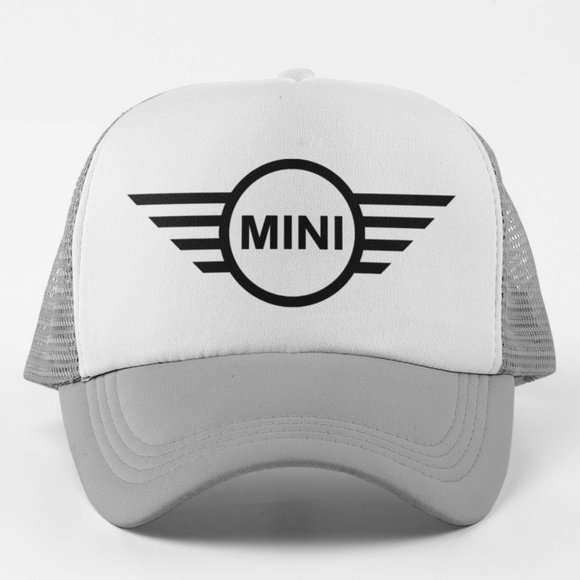 Accessories | New Mini Cooper Black Logo Foam Trucker Mesh Snapback Hat ...
